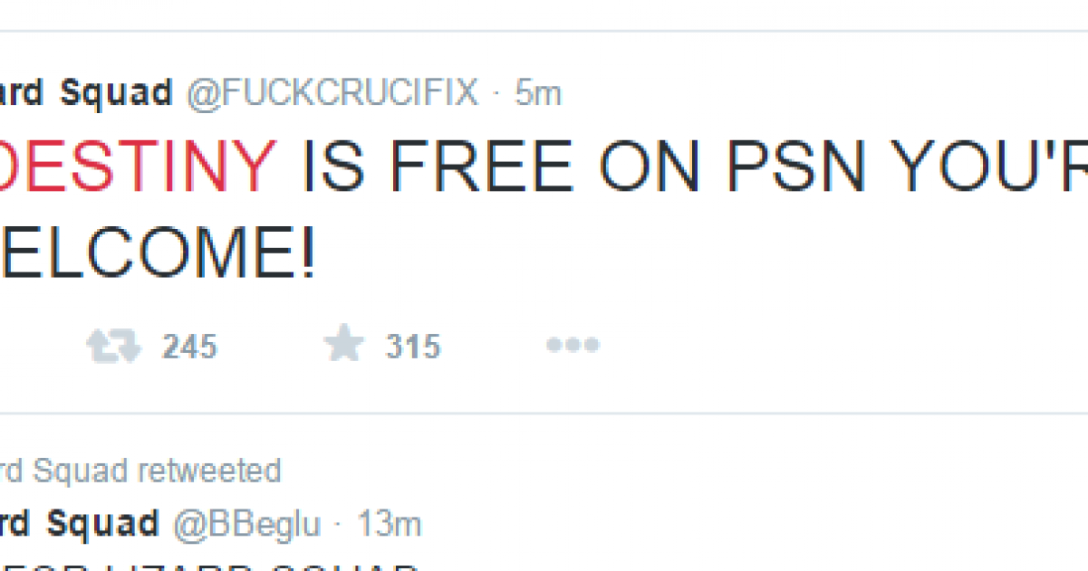 [Updated] Lizard Squad Claims Responsibility for PSN and Xbox Downtime ...
