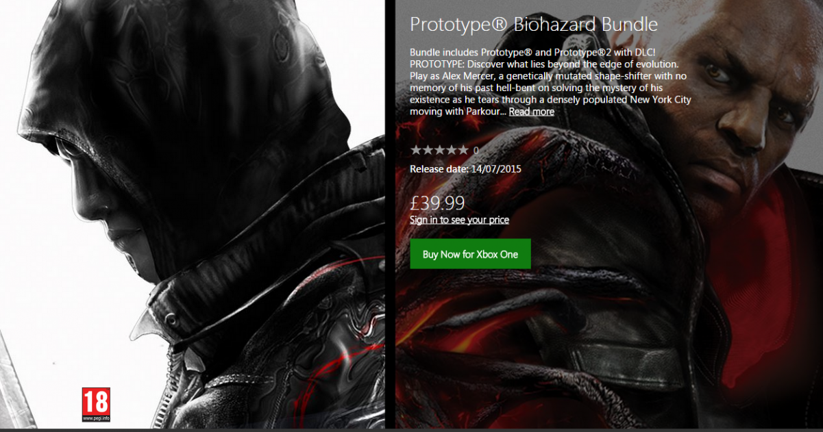 Prototype Bundle Sneaks Onto Xbox One | GameGrin