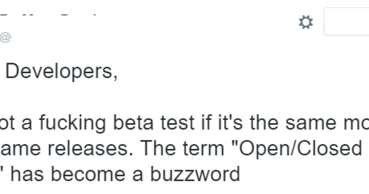 Short Thought - What Use are Beta Tests? | GameGrin