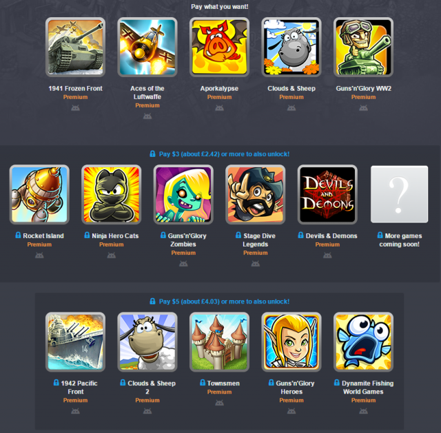 Humble Handy Games Mobile Bundle | GameGrin