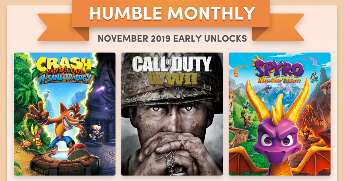 Humble Monthly Bundle Giveaway | GameGrin