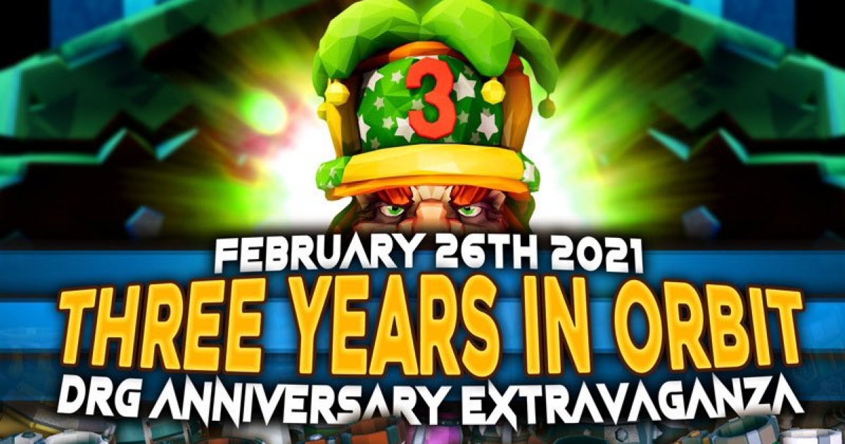 Deep Rock Galactic Third Year Anniversary Roadmap and Free Weekend ...